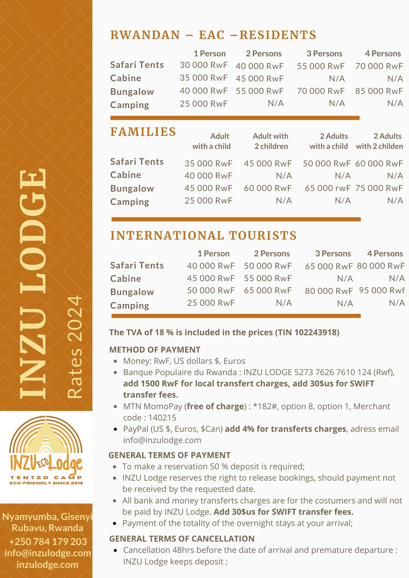 Bungalow – INZU Eco Lodge